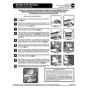 K&H PET PRODUCTS Buckle N' Go Dog Car Seat for Pets, Large Dog Car Seat 21 X 19 X 19 Inches, Gray, 100538738