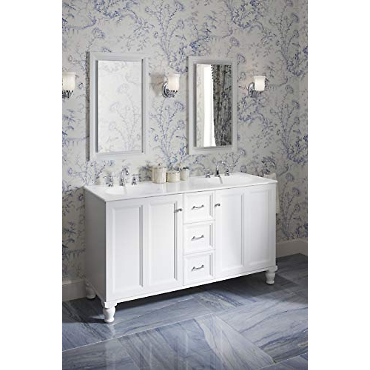 Kohler 13491-4-CP Kelston Bathroom Sink Faucet Centerset and Widespread, 3.25 x 13.50 x 20.25 inches, Polished Chrome