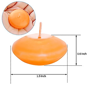 40 Pcs Floating Candles Centerpieces, 1.5 Inch Unscented Floating Candles Small Decoration, Floating Candles Vases for Valentine's Day, Thanksgiving, Wedding, Holiday, Parties and Home Decor