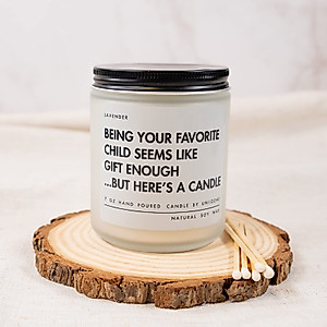 Uniizone Birthday Gift Ideas for Mom, Joke Mom Gifts Dad Gifts for Birthday Christmas, Funny Mother's Day Candle from Daughter, Son, Gag Valentines Gifts for Parents Bonus Step Mom