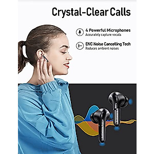 Audiovance Euphony 501 Wireless Earbuds Bluetooth Headphones for iPhone and Android, Active Noise Cancelling Wireless Ear Buds (EU501)