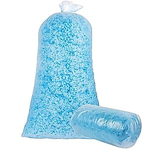 DR.DUDU 10lbs Shredded Memory Foam Filling for Bean Bag Filler, Soft and Convenient Pillow Stuffing Foam for Couch Cushion Dog Bed Chair Arts Crafts, Added Gel Particles