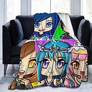 The Krew Its-Funneh All Protagonists Blankets Super Soft Warm Faux Fur Throw Blanket -Ultra-Soft Micro Fleece Blanket Twin, Warm, Lightweight, Pet-Friendly, Throw For Home Bed, Sofa & Dorm