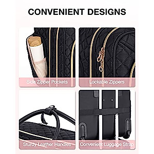 BAGSMART Rolling Laptop Bag Women, Rolling Briefcase for Women, 17.3 Inch with Wheels Computer Bag Rolling Laptop Case for Work Travel Business