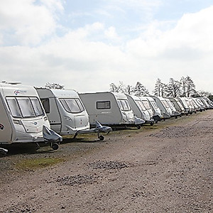 Universal Caravan Hitch Cover - Waterproof Tow Hitch Cover with Durable 210D Material,Grey Trailer Hitch Covers (Size:40.5x11.8x26.4 Inch)