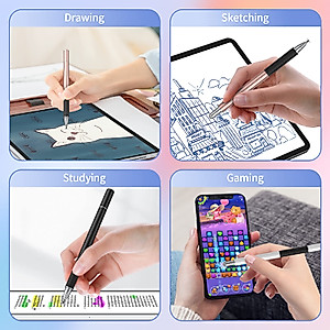 Stylus Pens for Touch Screens(3 Pcs), High Precision and Sensitivity Universal Capacitive iPad Pen Compatible with Apple/iPhone/iPad/Android/Microsoft Tablets and All Capacitive Touch Screens …