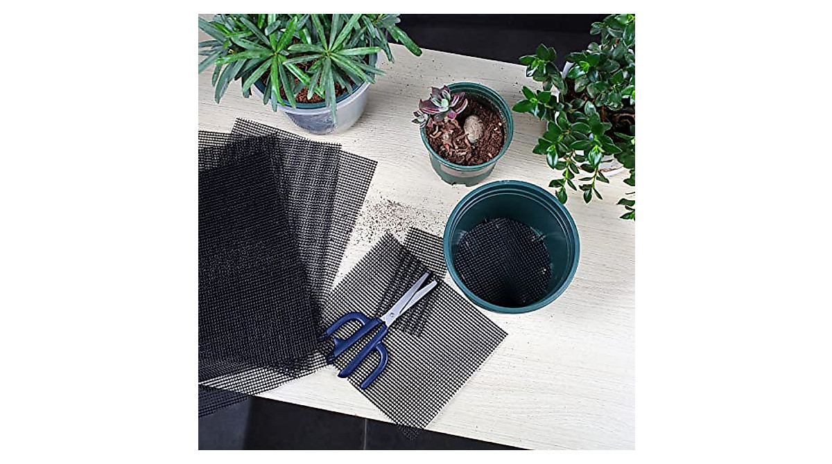 Durable Flower Pot Drainage Mesh Pads - 5Pcs
