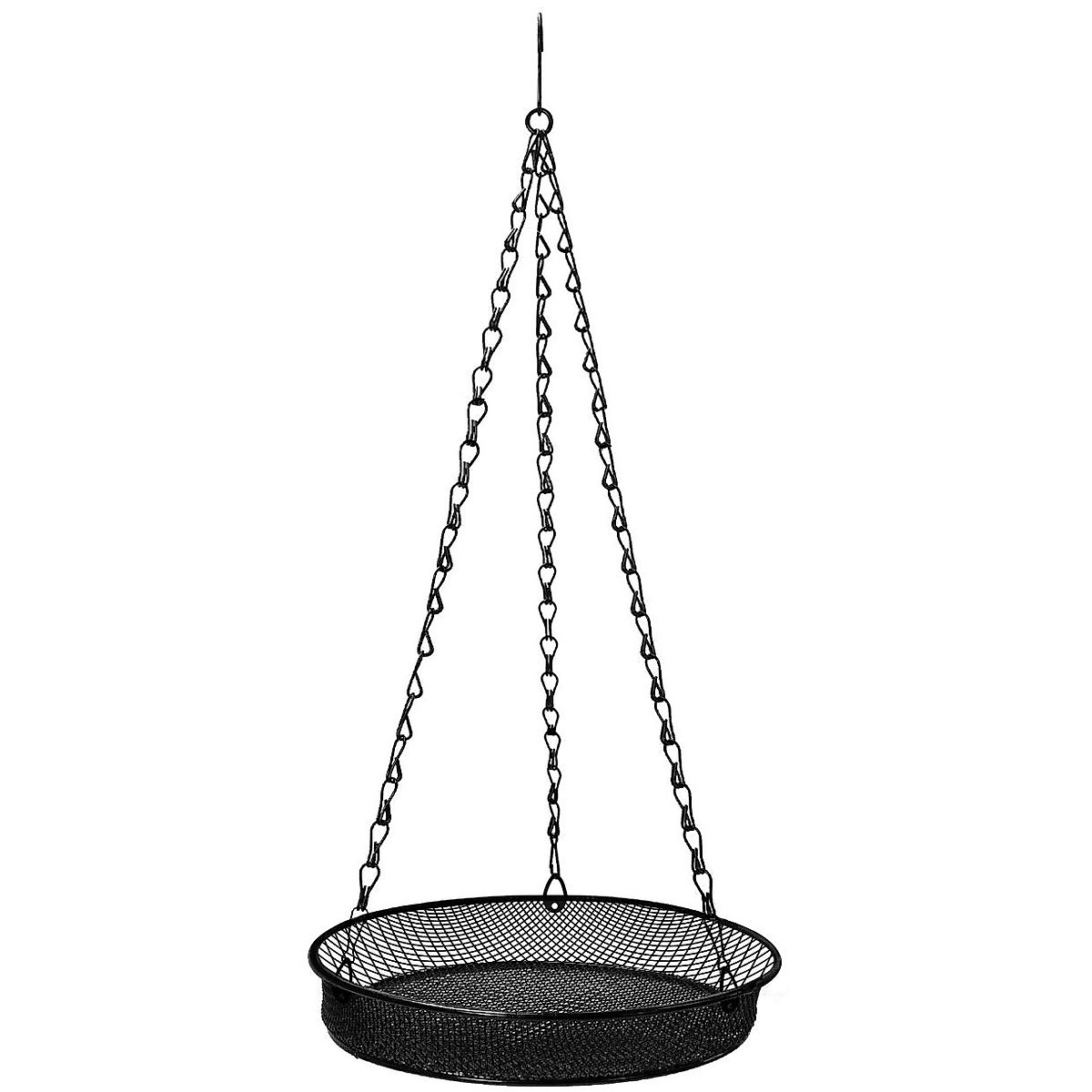 Sorbus Bird Feeder Hanging Tray, Seed Tray for Bird Feeders, Great for Attracting Birds Outdoors, Backyard, Garden (Black)