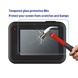 HUIPUXIANG Screen Protector for GoPro MAX Waterproof 360 Action Camera,[3 Pack] 0.3mm 9H Hardness Go pro Tempered Glass Protector Anti-Scrach Anti-Bubble