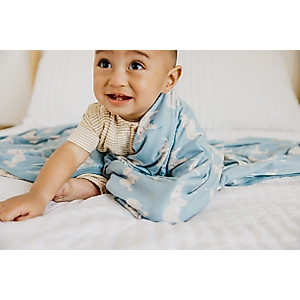 Copper Pearl Large Premium Knit Baby Swaddle Receiving Blanket Peanut