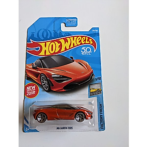 Hot Wheels HW Exotics Bundle 16 Lamborghini Centenario Roadster Silver and McLaren 720S Orange 2 Car Set