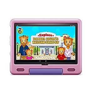 Amazon Fire HD 10 Kids tablet, 10.1", 1080p Full HD, ages 3–7, 32 GB, Lavender