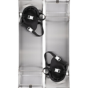 MARSHALLTOWN Concrete Stainless Steel Knee Boards with Knee Pads, Contractor-Grade, Built-in Toe Brackets, Durable, KB230
