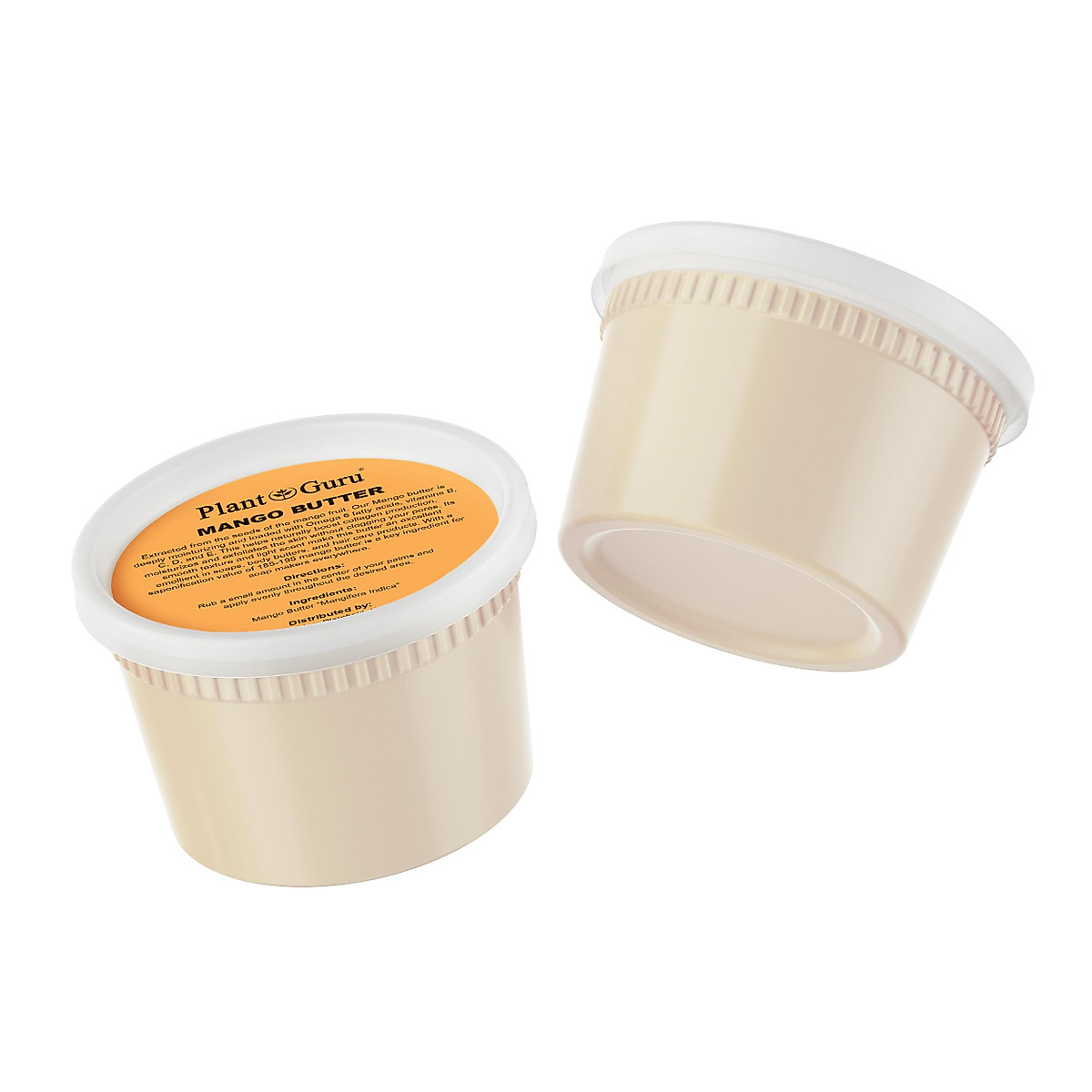 Raw Mango Butter 16 oz. / 1 lb. - 100% Pure Natural Unrefined - Great for Skin, and Hair Growth. DIY Soap Making, Body Butters, Lotions and Creams.