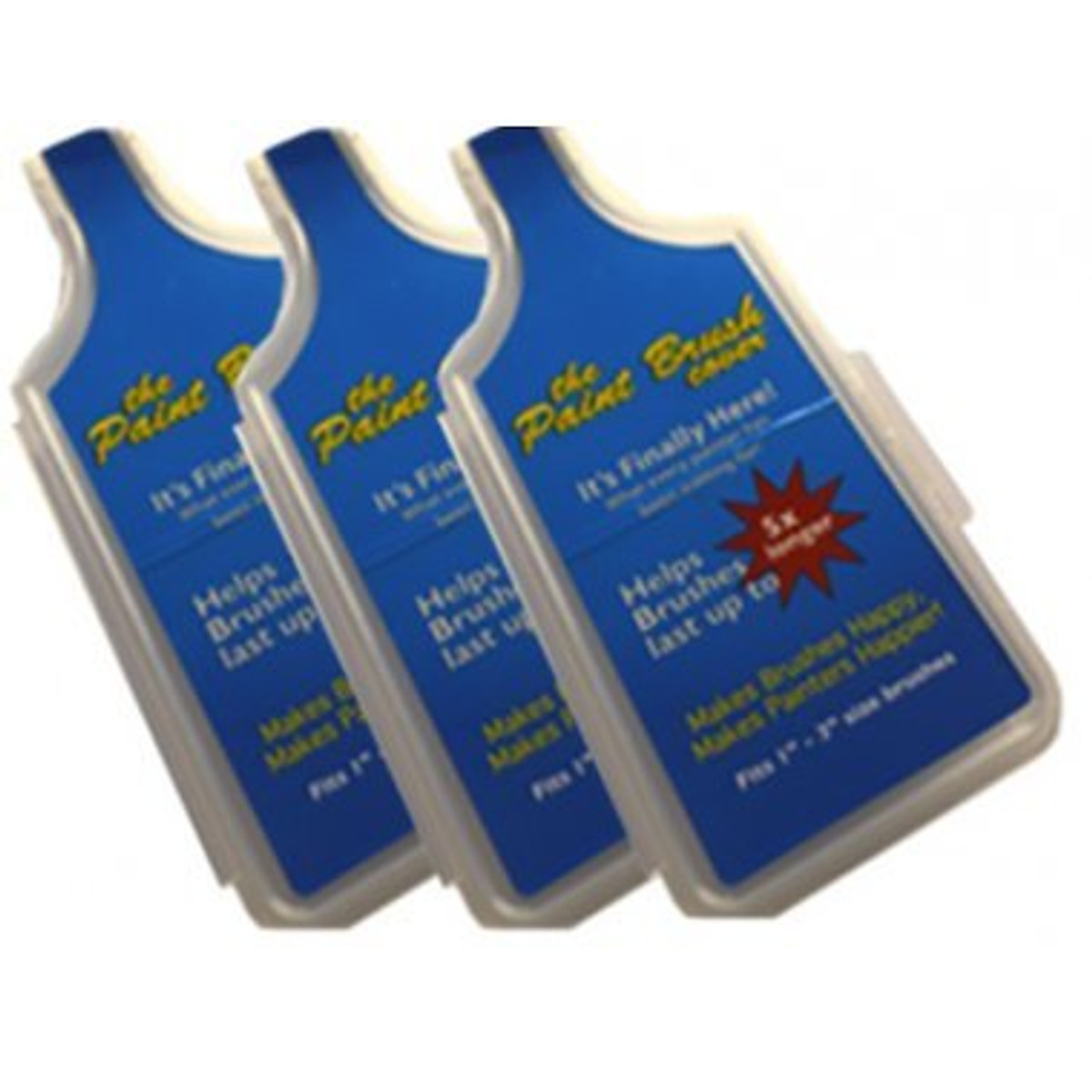The Paint Brush Cover (3 Pack). Professional Painting Brush Holder/Case. Holds 1" to 3" Brushes