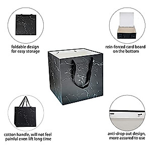RUIFYRAY Large gift bag, 11.8" Square Reusable Big Boxes with Handle, for Wedding, Birthday, Presents, Father's Day, Thanksgiving, Christmas, New Year's, Holiday Gifts