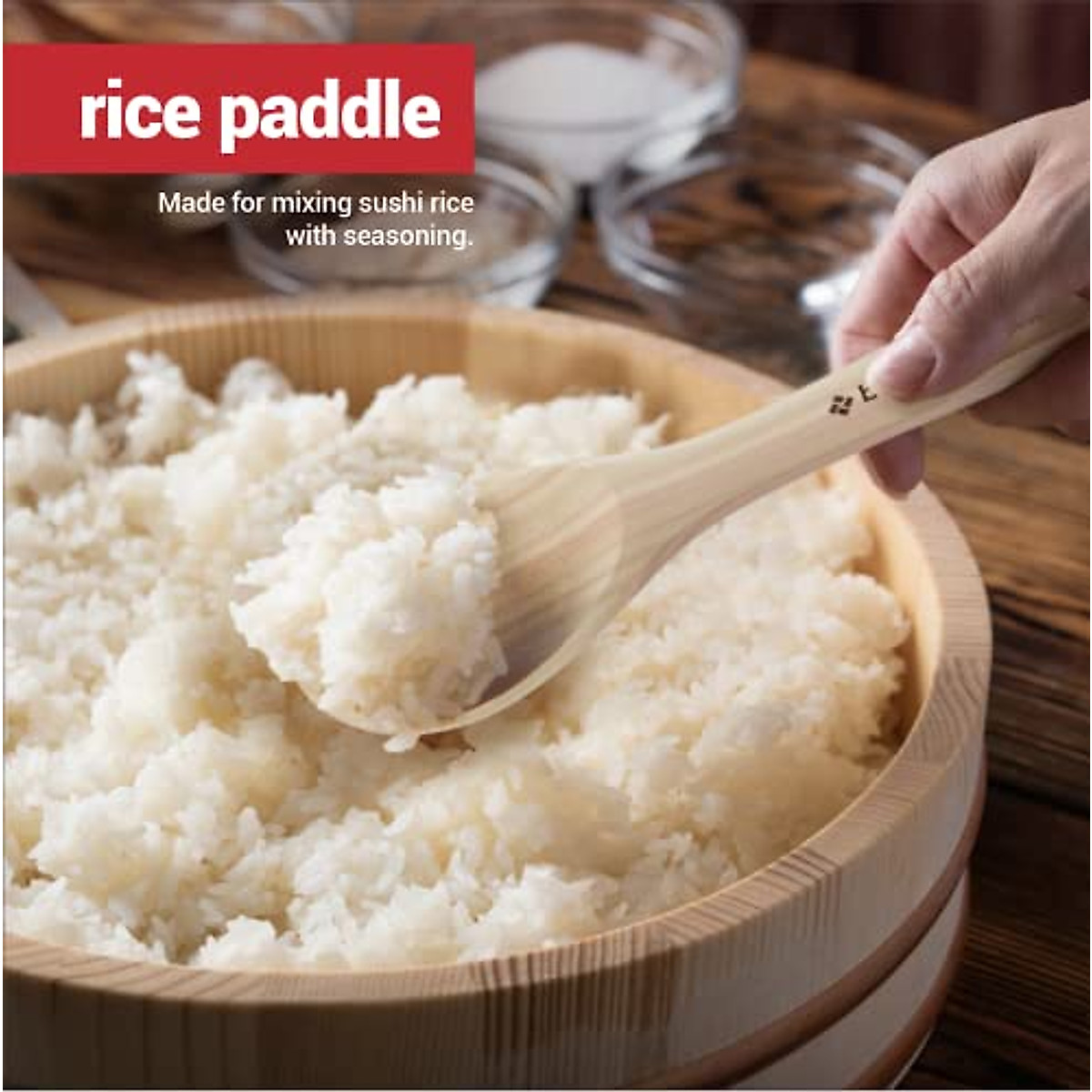 Sushi Making Kit Deluxe - Includes 2 Bamboo Sushi Rolling Mats, Rice Spreader, Rice Paddle, 5 Pairs Chopsticks - 100% Bamboo Home Sushi Maker Kit for Beginners - Great Gift Idea for Chef - Roller Mat