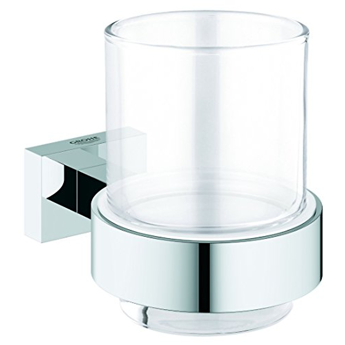 Grohe 40755001 Essentials Cube Glass Cup With Holder