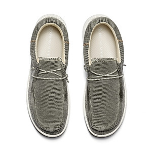 Bruno Marc Men's Arch Support Casual Slip-on Shoes Loafers for Men Non Slip Comfortable Boat Shoes, Khaki, Size 12, SBLS2302M