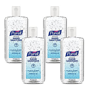 Purell Advanced Hand Sanitizer Refreshing Gel, 1-Liter Flip-Cap Bottle (Pack of 4) - 9683-04