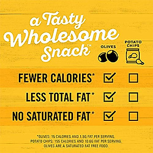 Pearls Olives To Go!, Large Ripe Pitted, Black Olives, 4.8 Ounce - 4 Count(Pack of 6)