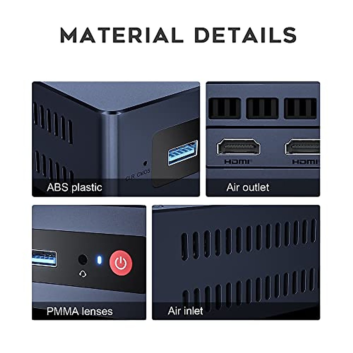Beelink Mini S Mini PC W11 Pro, Intel 11th Gen N5095 (Max 2.9 GHz), Small Desktop PC 8GB DDR4 RAM 128GB SSD, Mini Computer Support 4K Dual HDMI, WiFi5 Bluetooth 4.0, Gigabit Ethernet, 4USB3.0