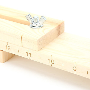 Paracord Jig Natural Wood Loose Rope Braider, Woven Wooden Frame Tool Kit Paracord Jig Faster for U Shaped Bracelet for Bracelet Weaving