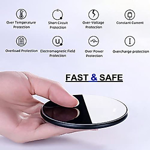 Wireless Charger(2 Pack), ANBBIN 20W Fast Charging Pad Compatible with iPhone14/13/12/11 Series/X/XS/8,Samsung Galaxy S22/S21/S20/S10,AirPods Pro(No AC Adapter)