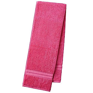 CANNON 70% Cotton 30% Bamboo Hand Towels (18" L x 30" W), 550 GSM, Super Absorbent, Breathable, Ultra Soft (2 Pack, Fuchsia)
