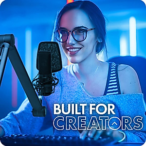 Movo ASM-7 Desktop Mic Boom Arm Stand - Desk Mic Stand with Desktop Clamp - Adjustable Microphone Arm Desk Mount - Compatible with Shure SM7B/MV7, Blue Yeti, HyperX Quadcast, Rode PodMic, and More