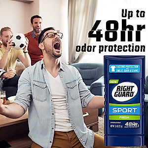 48H Antiperspirant & Deodorant Stick - Fresh Scent, Sport Invisible Solid - 2.6 oz (Pack of 4)