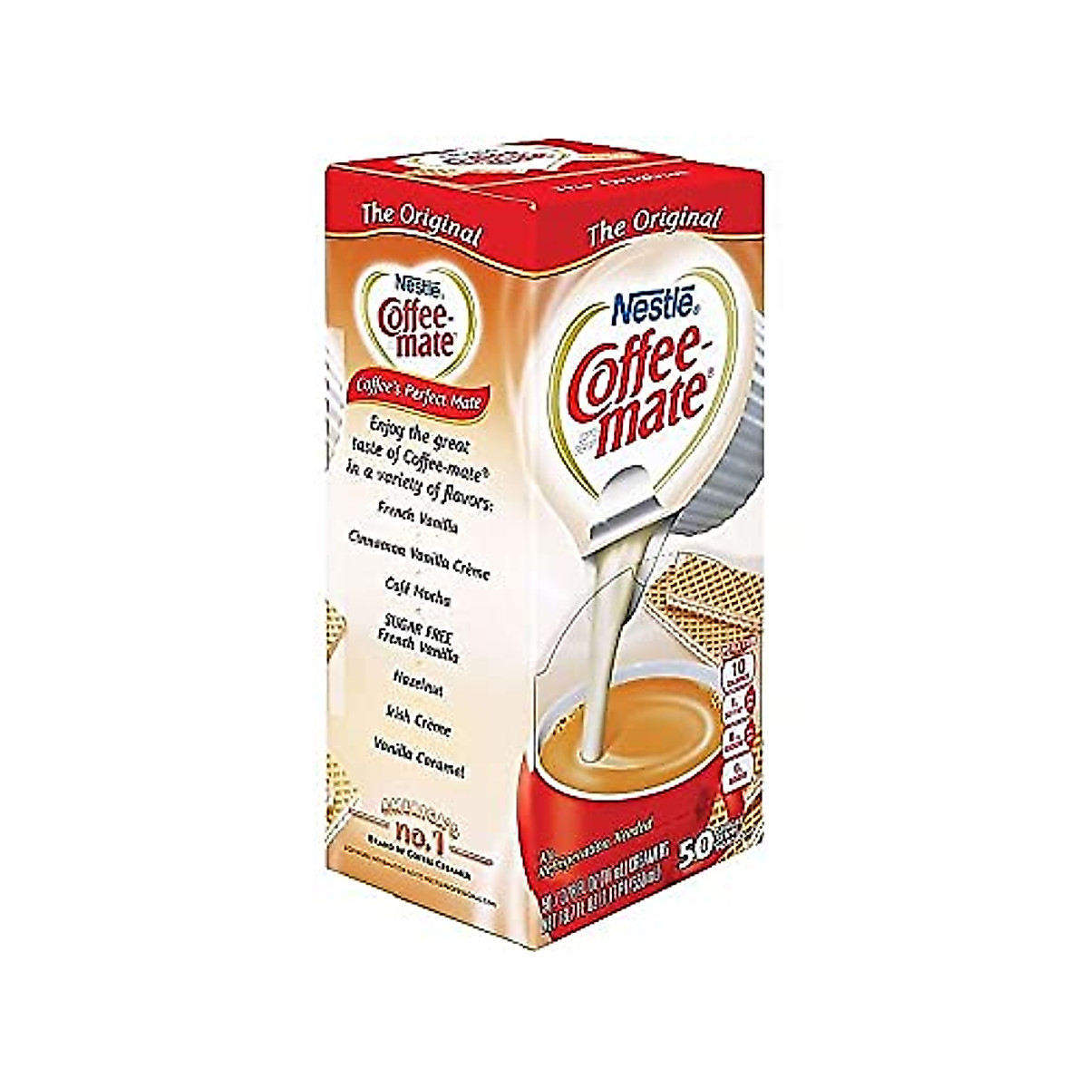 Nestle 35110 Coffee-Mate Original Flavor Creamer, Single Serve Portions, 50/Box