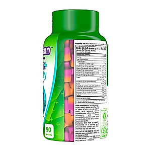 Vitafusion Multivitamin Plus Beauty – 2-in-1 Benefits – Adult Gummy with Hair, Skin & Nails Support (Biotin & Retinol – Vitamin A RAE) Daily, 90 Count