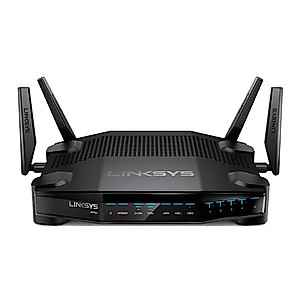 Linksys WRT Gaming WiFi Router Optimized for Xbox, Killer Prioritization Engine to Reduce Peak Ping and Latency, Dual Band, 4 Gigabit Ports, AC3200 (WRT32XB)