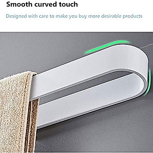 LIRUXUN Bathroom Towel Bar, Hand Towel Holder Cloths Hanger,Towel Bar Self Adhesive Bathroom Storage Rack Bath Wall Shelf Rack Bathroom Organizers