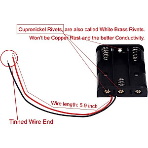 (Pack of 8)AA and AAA Battery Holders: 1Pc 1 AA Holder, 1Pc 2 AA Battery Holder, 1Pc 3 AA Holder, 1Pc 4 AA Battery Holder, 1Pc 1AAA Holder, 1Pc 2 AAA Battery Holder, 1Pc 3 AAA Holder, 1Pc 4 AAA Holder