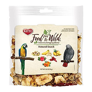 Kaytee Food From The Wild Natural Pet Bird Snack Food Treats For Conures, Pionus, Amazon Parrots, African Greys, Eclectus, Macaws, and Cockatoos, 3 oz.