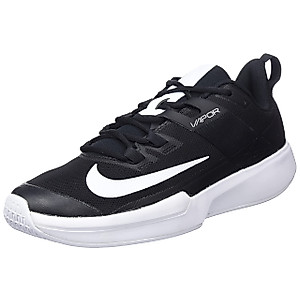Nike Men's Hard Court Tennis Shoes, Black White, 42.5 EU