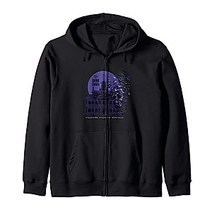 The Haunted Mansion Welcome Foolish Mortals Bats Poster Zip Hoodie