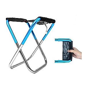 TRENTSNOOK Exquisite Camping Stool Folding Chair Outdoor Portable Stool Lightweight Camping Fishing Compact Seat (Color : Red)