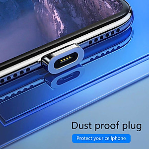 NetDotbasics Gen 12 3in1 Magnetic Fast Charging Cable & Data Sync Compatible Micro USB, USB-C and i-Devices (6.6ft/3 Pack Black)