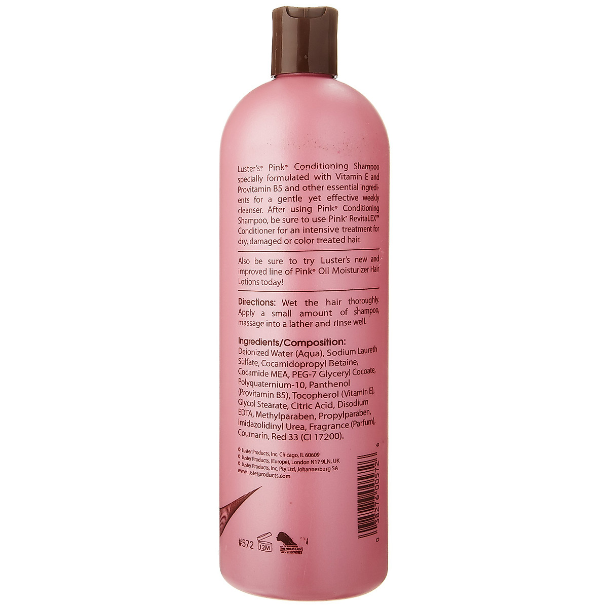 Luster's Pink Conditioning Shampoo, 20 Ounce
