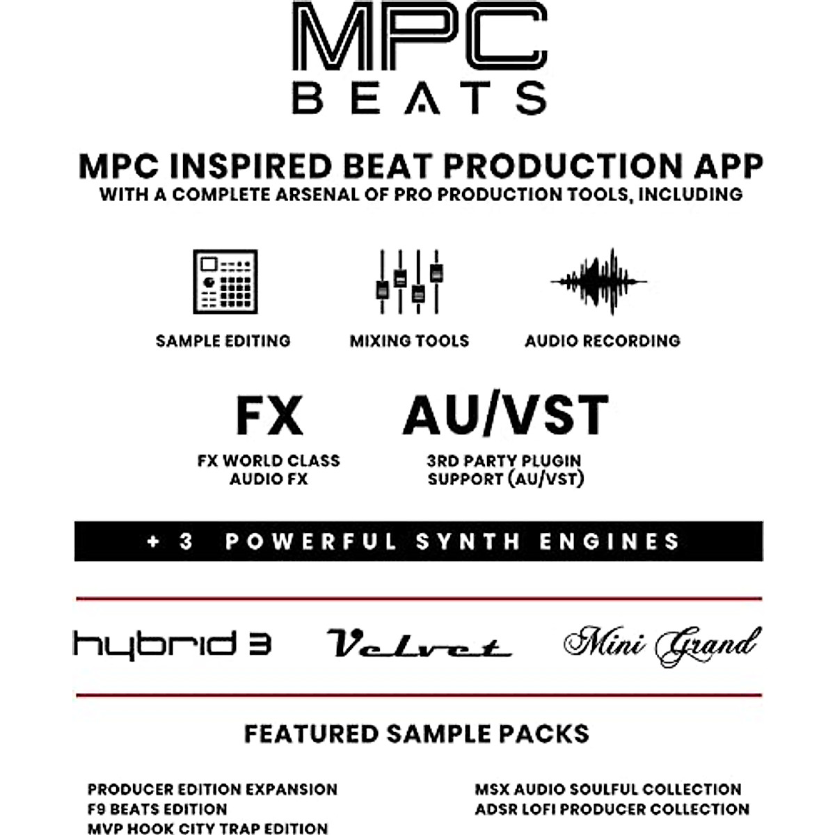 AKAI Professional MPK Mini MK3 - 25 Key USB MIDI Keyboard Controller With 8 Backlit Drum Pads, 8 Knobs and Music Production Software Included