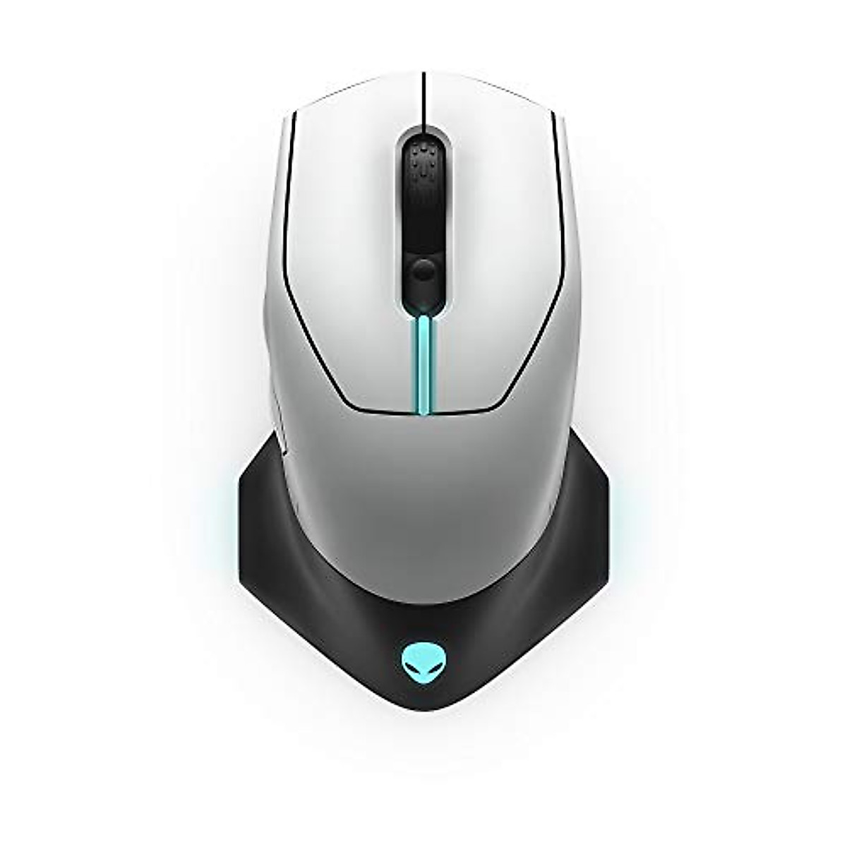 Alienware Wired/Wireless Gaming Mouse 610M-Light, Lunar Light