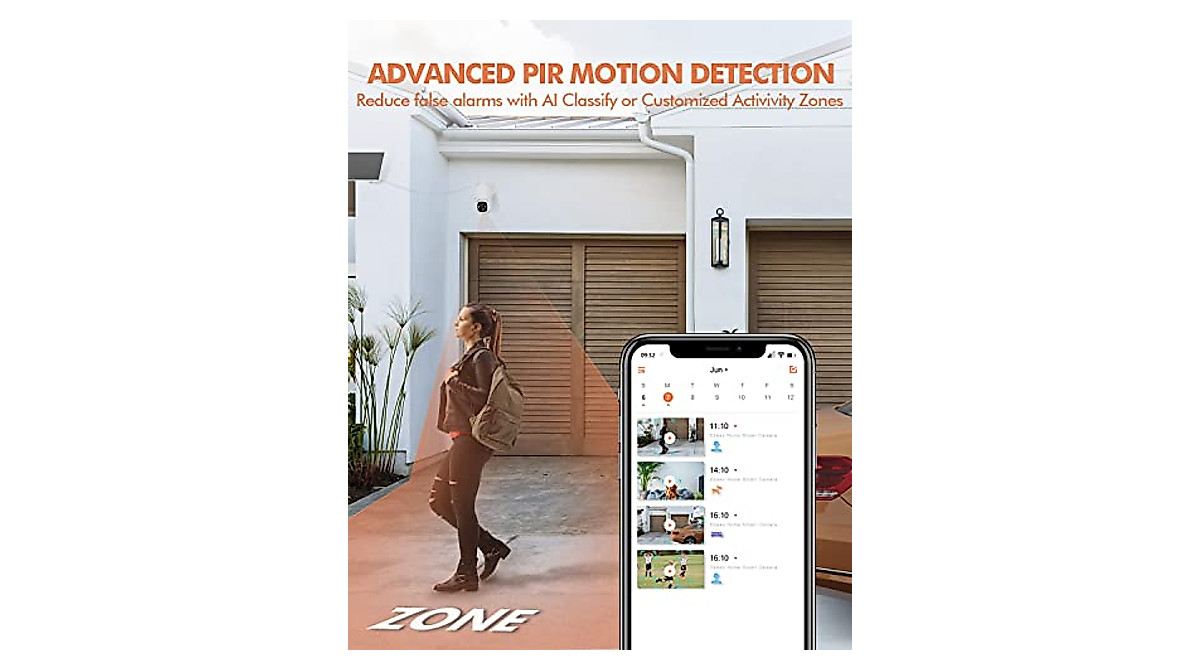 Dzees 2K Solar Security Camera - 360° PTZ with AI Protection