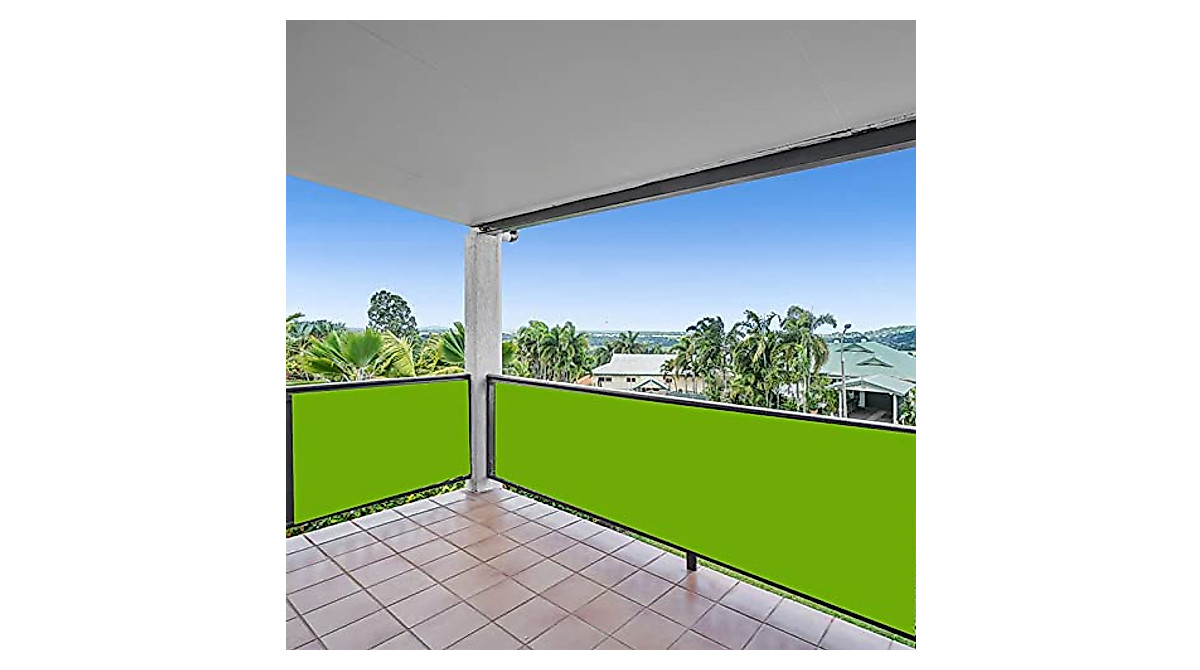 QIAOH Balcony Privacy Screen Cover: Outdoor Fence & Patio Shade