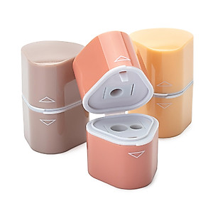 Mr. Pen- Pencil Sharpener for Colored Pencils, 3 Pack, 3 Hole, Pencil Sharpeners Manual, Handheld Pencil Sharpener, Pencil Sharpeners Handheld, Crayon Sharpener, Colored Pencil Sharpener