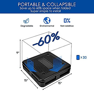 Camping Cooler, Collapsible 19L 30 Can Insulated Ice Chest, Portable Lightweight Hard Car Coolers, Large Waterproof Cooler Box Keep Cold and Warm for Camping, Hiking, Fishing, Beach-by BRILLIRARE