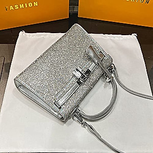 Women's Evening Bag, Rhinestone Top-Handle Bags Clutch Purse for Women Tote Bag Satchel Bag Handbag