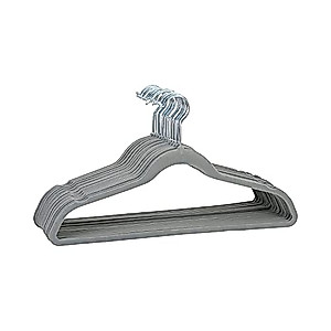 HangAroma Non-Slip Scented Velvet Hangers - Heavy Duty Clothes Hanger - Ultra Thin Space Saving 360 Degree Swivel Hook - Ideal for Coats, Jackets, Pants, & Dress - French Lavender - 12 Pack